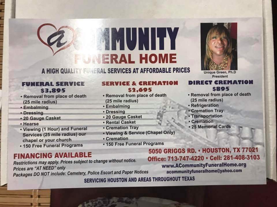 A COMMUNITY FUNERAL HOME - Updated October 2025 - 5050 Griggs Rd ...