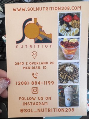 SOL NUTRITION - Updated October 2025 - 37 Photos & 27 Reviews - 2845 E ...