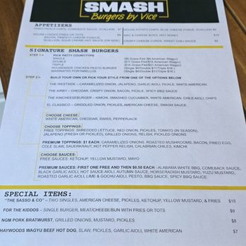 SMASH BURGERS BY VICE - Updated December 2025 - 54 Photos & 31 Reviews ...