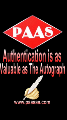 PAAS - PROFESSIONAL AUTOGRAPH AUTHENTICATION SERVICES - Updated ...