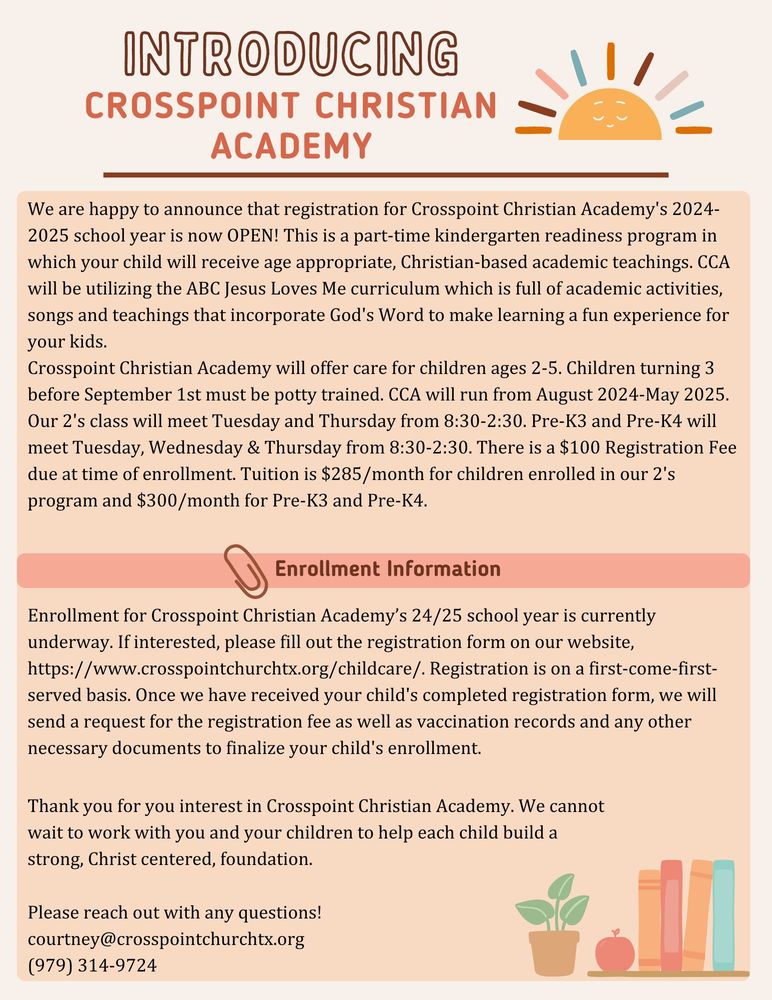 CROSSPOINT CHRISTIAN ACADEMY - Updated January 2026 - 1010 N Von Minden ...