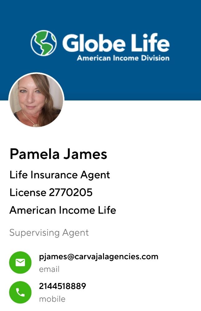 PAMELA JAMES - AMERICAN INCOME LIFE INSURANCE - Updated August 2024 ...