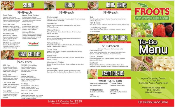 FROOTS - Updated July 2025 - Food Court, Yigo, Guam - Juice Bars ...