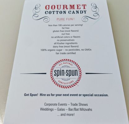 SPIN-SPUN ALL NATURAL CONFECTIONS - Updated May 2025 - 170 Greenbriar ...