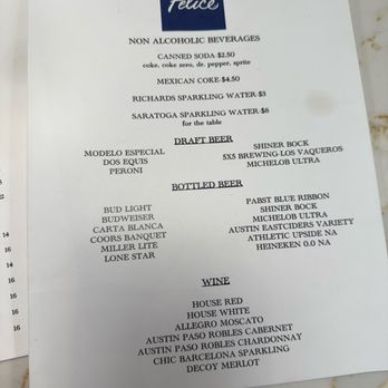 FELICE - Updated December 2025 - 44 Photos & 25 Reviews - 601 S Texas ...