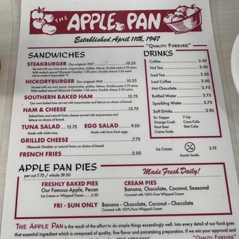 THE APPLE PAN - Updated July 2024 - 2394 Photos & 3467 Reviews - 10801 ...
