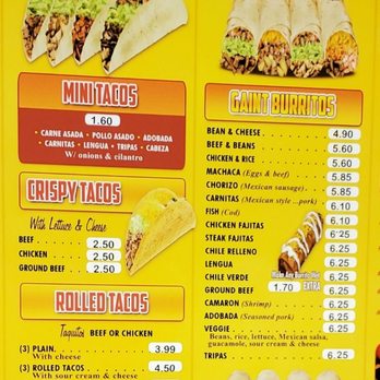 Atilanos menu store
