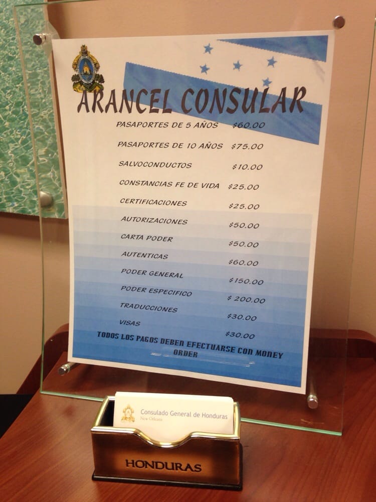 CONSULATE GENERAL OF HONDURAS - Updated May 2026 - 365 Canal S, New ...