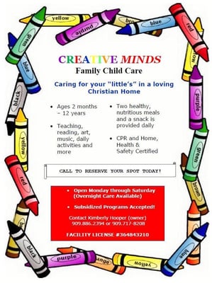 CREATIVE MINDS FAMILY CHILD CARE - Updated May 2025 - 10 Photos - San ...