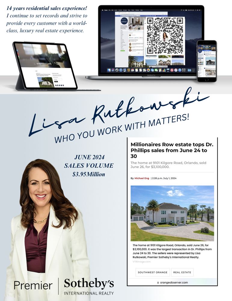 LISA RUTKOWSKI - PREMIER SOTHEBY’S INTERNATIONAL REALTY - Updated April ...
