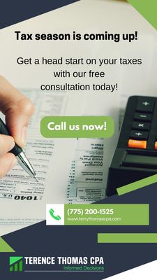 TERENCE J THOMAS, CPA - Updated April 2025 - 527 Lander St, Reno, Nevada - Tax Services - Phone ...