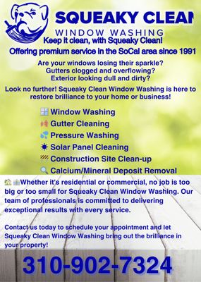 SQUEAKY CLEAN WINDOW WASHING - Updated September 2025 - 27 Photos & 19 ...