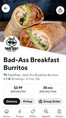 BAD-ASS BREAKFAST BURRITOS - Updated July 2025 - 23 Reviews - 1301 W ...