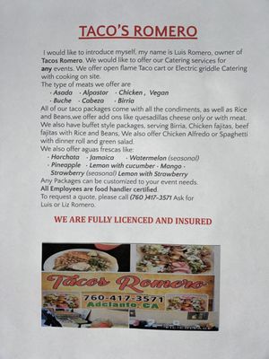 TACOS ROMERO - Updated October 2025 - 13 Photos & 52 Reviews - Adelanto ...