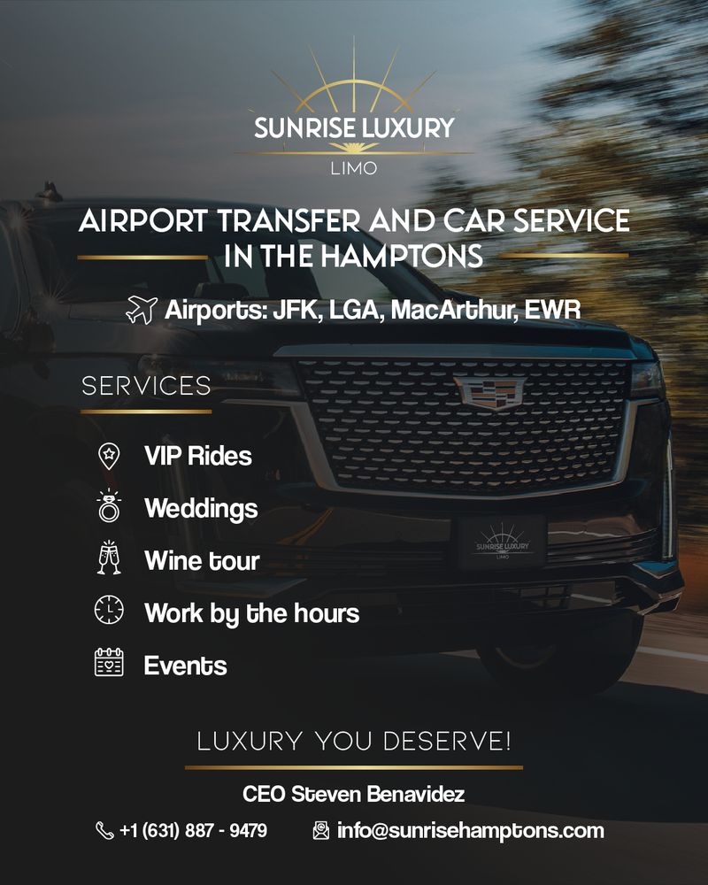 SUNRISE LIMO CAR SERVICE - Updated May 2025 - Request a Quote - 82 North Rd, Hampton Bays, New ...