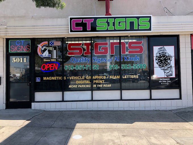 CT SIGN & BANNERS - Updated January 2026 - 5011 El Cajon Blvd, San ...
