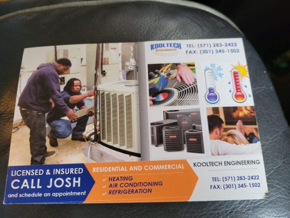KOOLTECH ENGINEERING - Updated November 2025 - Fort Washington, Maryland - Heating & Air ...