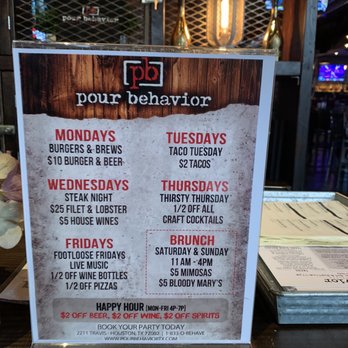 POUR BEHAVIOR - Updated September 2025 - 737 Photos & 637 Reviews ...