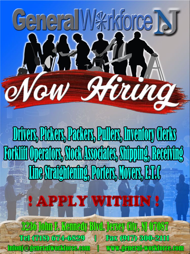 GENERAL WORKFORCE NJ - Updated May 2024 - 27 Photos - 3236 John F ...