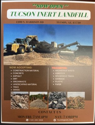 TUCSON INERT LANDFILL - Updated October 2025 - 4200 S Harrison Rd ...