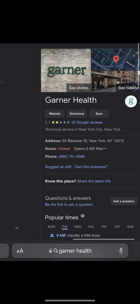 GARNER HEALTH - Updated October 2025 - New York, New York - Doctors ...