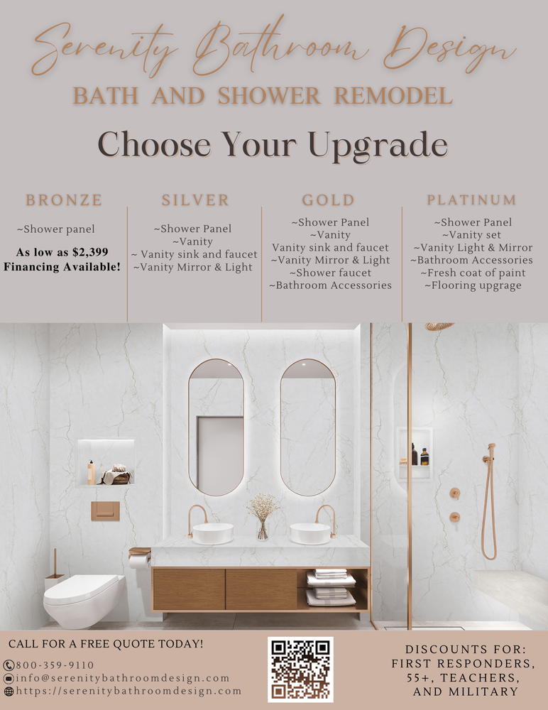 SERENITY BATHROOM DESIGN - Updated April 2025 - Indianapolis, Indiana ...