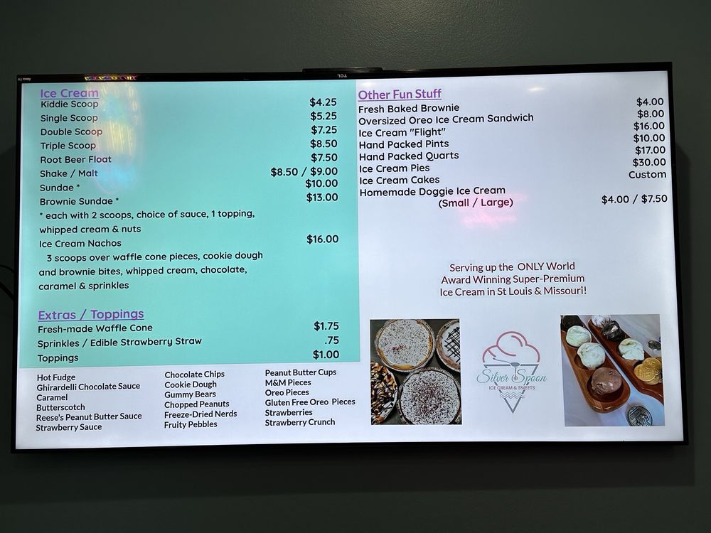 SILVER SPOON ICE CREAM & SWEETS - Updated May 2026 - 12 Photos - 103 ...