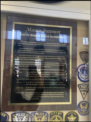 BERWYN POLICE DEPARTMENT - Updated January 2026 - 6401 W 31st St ...