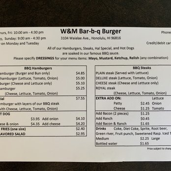 W & M BAR-B-Q BURGER - Updated January 2025 - 1033 Photos & 707 Reviews ...