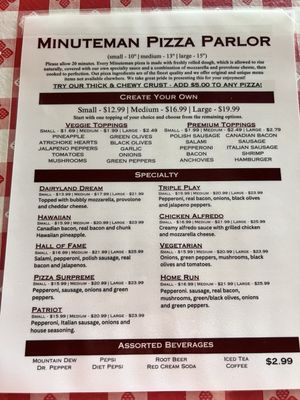 MINUTEMAN PIZZA PARLOR - Updated November 2025 - 38 Photos & 51 Reviews ...