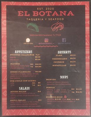 EL BOTANA SEAFOOD - Updated December 2025 - 18919 TX-105, Cleveland ...