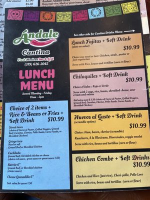 ANDALE CANTINA BAR & GRILL - Updated August 2024 - 25 Photos & 11 ...