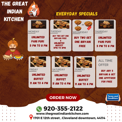 THE GREAT INDIAN KITCHEN - 11 Reviews - 1701 E 12th St, Cleveland, Ohio ...