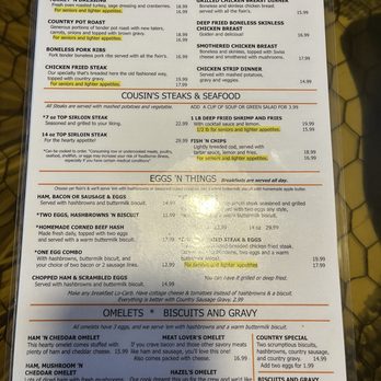 COUNTRY COUSIN - Updated August 2025 - 438 Photos & 622 Reviews - 1054 ...