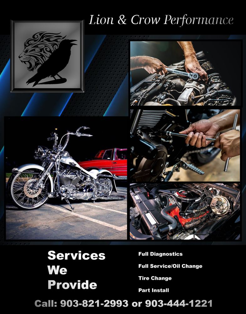 LION & CROW PERFORMANCE - Knollwood, Texas - Motorcycle Repair - Phone ...