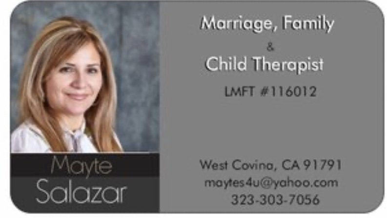 MAYTE SALAZAR, LMFT - TEMP. CLOSED - Updated September 2024 - West ...
