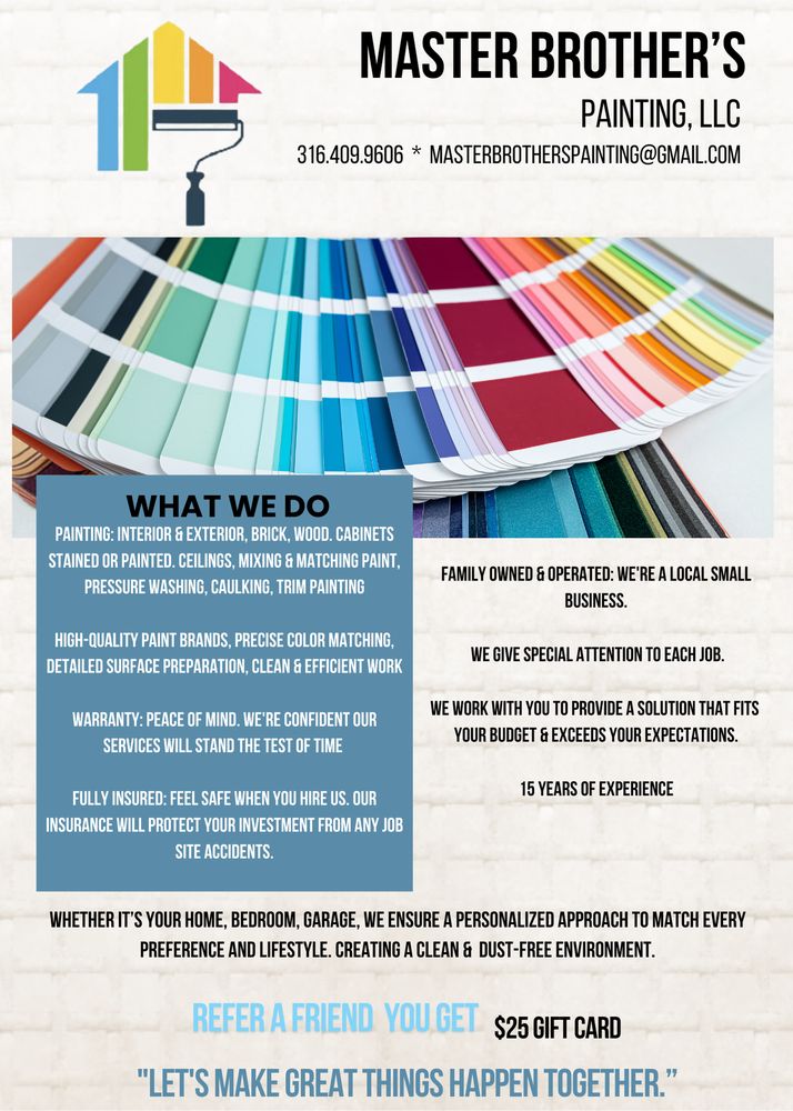 MASTER BROTHER’S PAINTING - Updated February 2025 - Wichita, Kansas ...