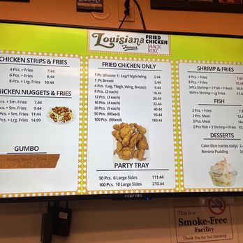 LOUISIANA FAMOUS FRIED CHICKEN Updated March 2025 24 Reviews 3333 S Maryland Pkwy Las Vegas Nevada Southern Restaurant Reviews Phone Number Yelp