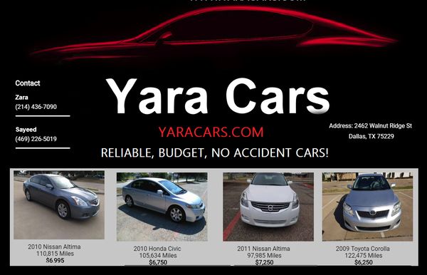 YARA CARS - Updated July 2025 - 11 Photos - 2462 Walnut Ridge St ...
