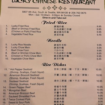 LUCKY CHINESE RESTAURANT - Updated July 2024 - 226 Photos & 145 Reviews ...