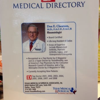 CHEATUM DON E MD - Updated July 2025 - 8440 Walnut Hill Ln, Dallas ...