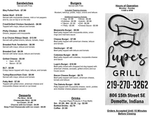 LUPE’S GRILL - Updated September 2025 - 806 15th St SE, De Motte ...