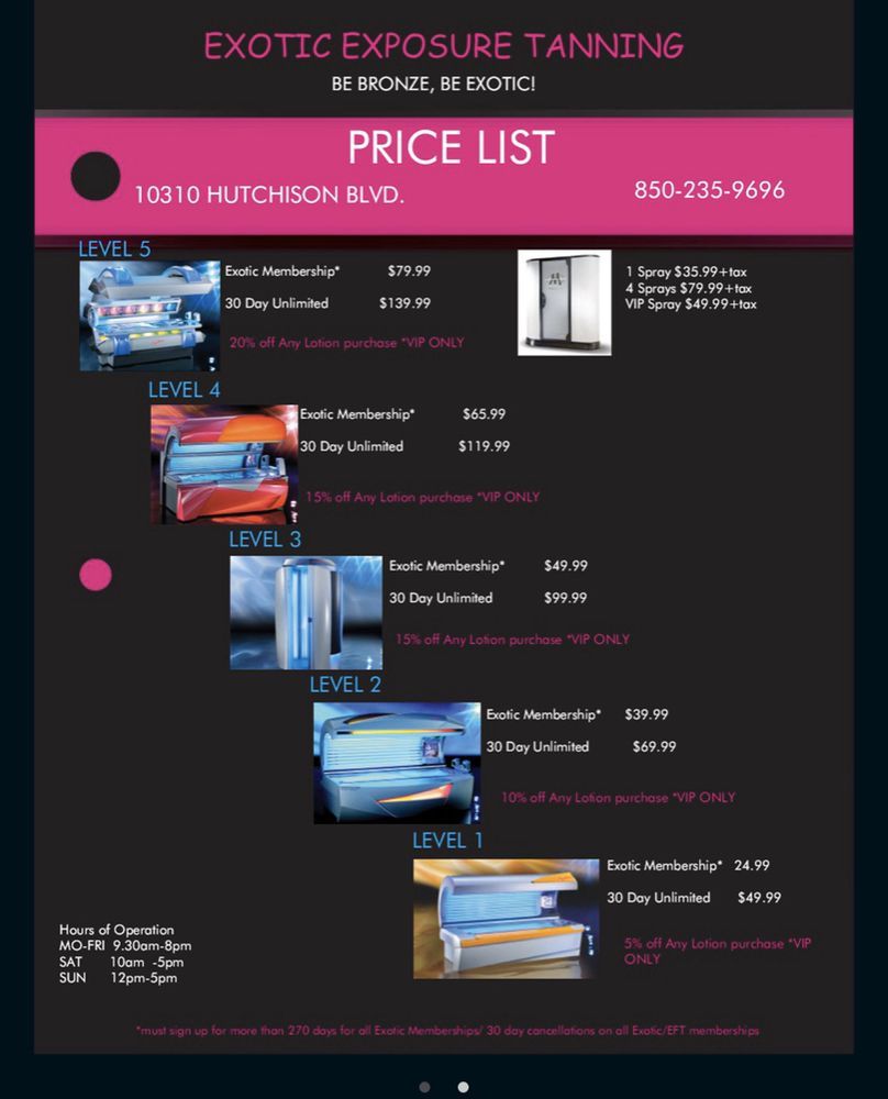 EXOTIC EXPOSURE TANNING - Updated December 2025 - 21 Photos - 10310 ...