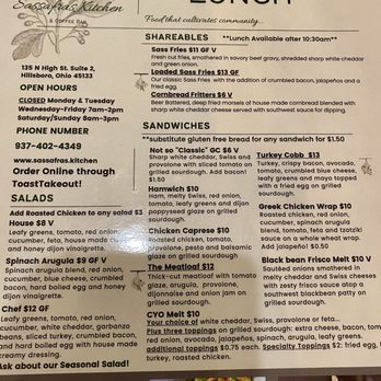 SASSAFRAS KITCHEN AND COFFEE BAR - Updated October 2025 - 18 Photos ...