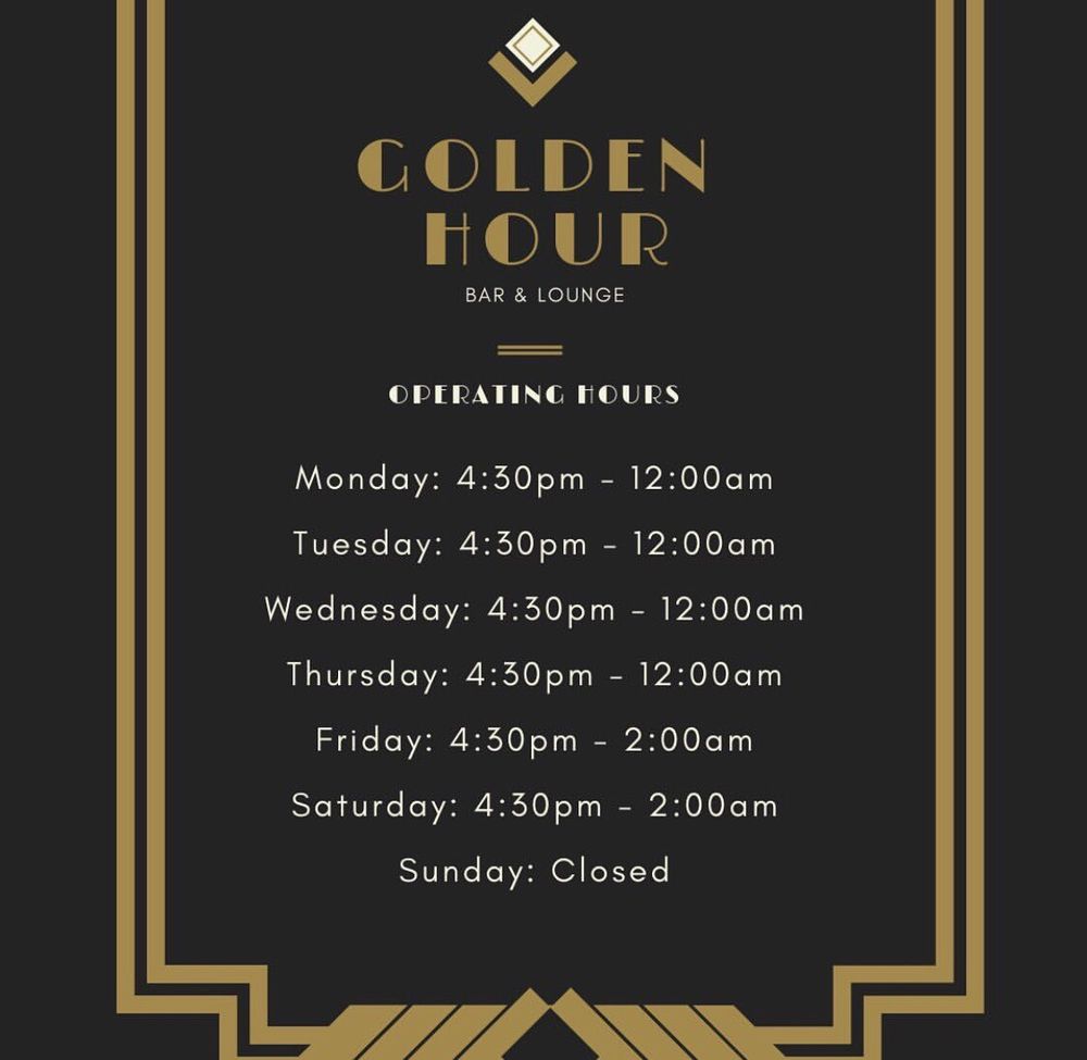 GOLDEN HOUR BAR & LOUNGE - Updated January 2026 - 10 Photos & 12 ...