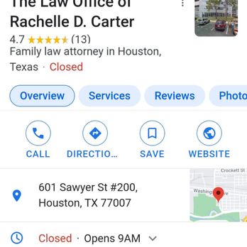 THE LAW OFFICE OF RACHELLE D CARTER - Updated June 2025 - 405 Main St ...