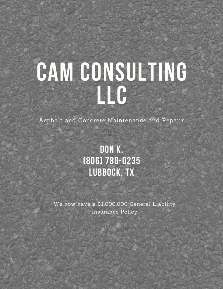 CAM CONSULTING - Request a Quote - Lubbock, Texas - Masonry/Concrete - Phone Number - Yelp