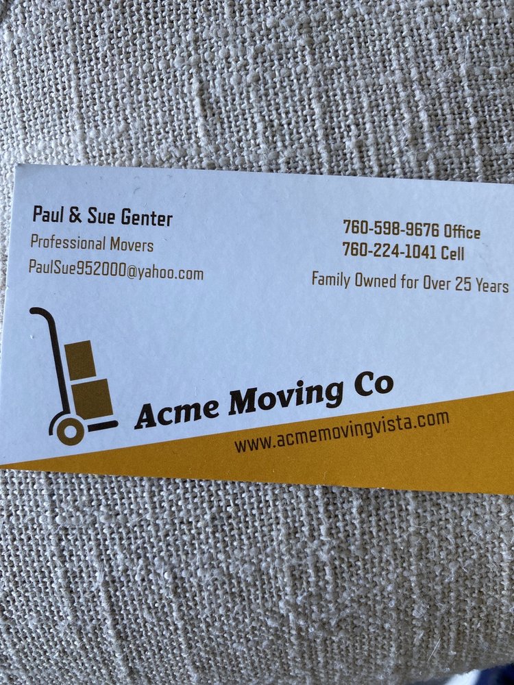ACME MOVING - Updated September 2025 - 77 Reviews - 212 El Valle ...