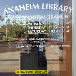 ANAHEIM PUBLIC LIBRARY EAST ANAHEIM BRANCH - 25 Photos & 22 Reviews ...