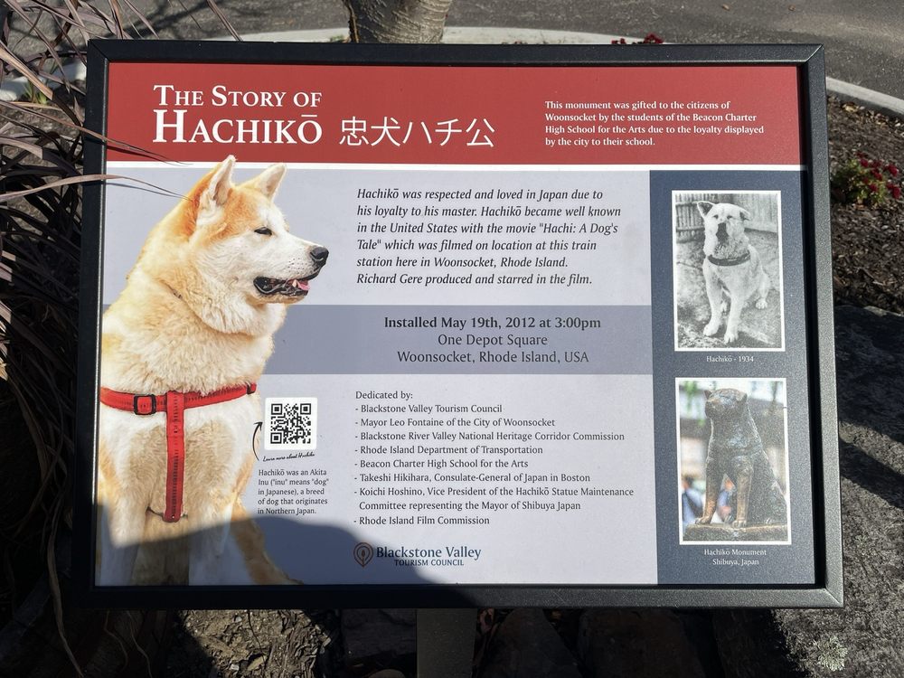STATUE OF HACHIKO - Updated January 2026 - 1 Depot Square, Woonsocket ...